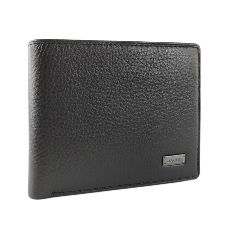 Classic Leather Wallet with Coin Compartment | JACOB
