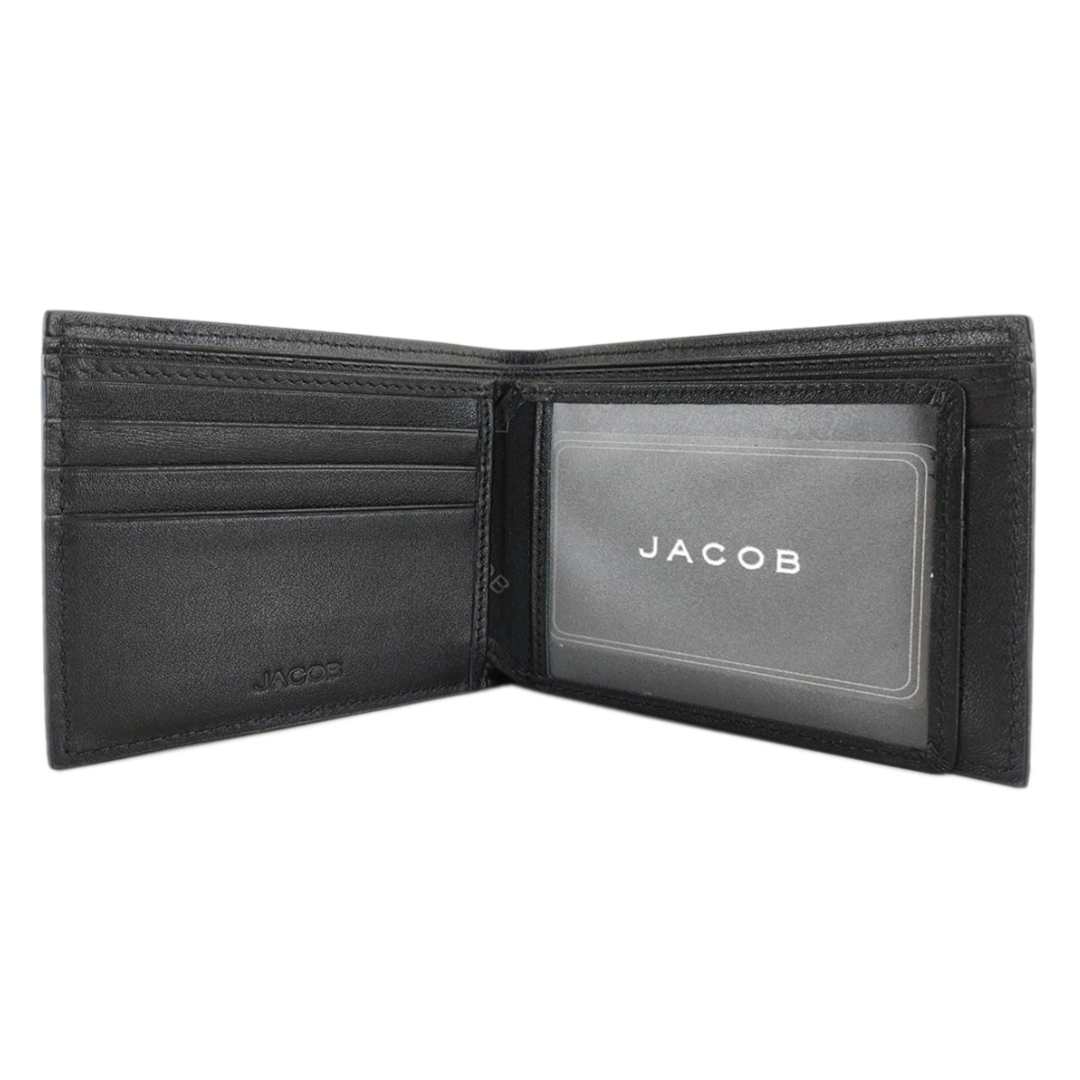 Braided Leather Wallet with ID Fold | JACOB